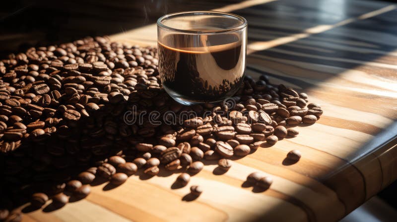 Sunlight abstract coffee stock illustration. Illustration of brew ...