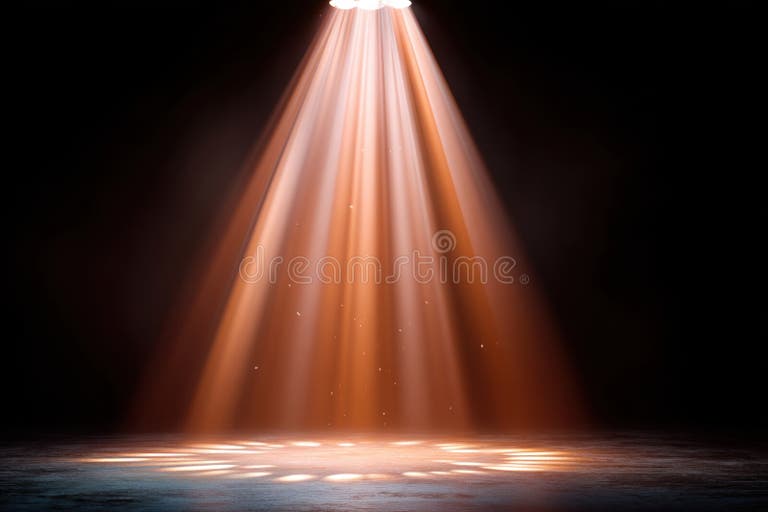 Sunlight Beam Piercing through a Dark Interior, Creating Dramatic Light ...