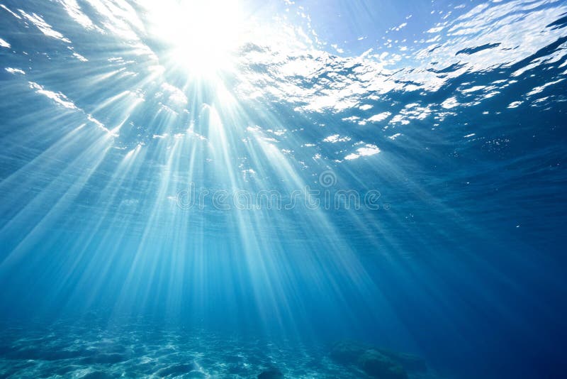 Sunlight Beams on the Atlantic Ocean Stock Image - Image of waves ...