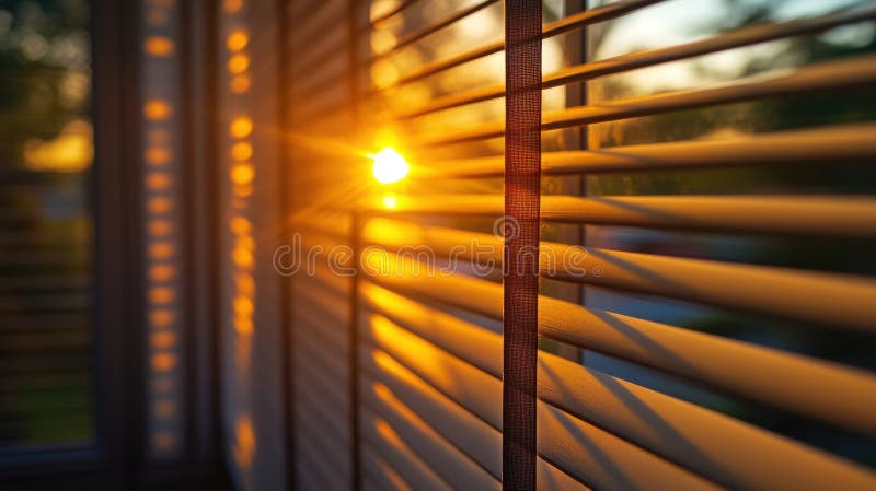 Sunlight through Blinds, Sunlight Filters through Modern Window Blinds ...