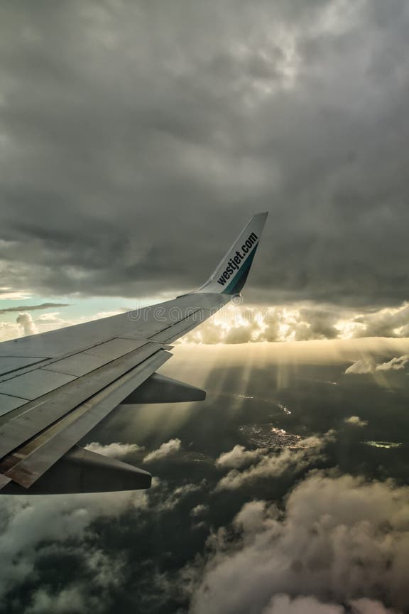 Sunlight Breaking through on a Cloudy Sky Editorial Stock Photo - Image ...