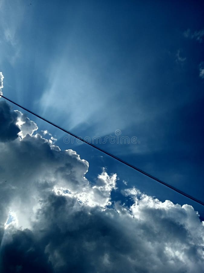 The Sunlight that Breaks through the Clouds during the Day is really ...