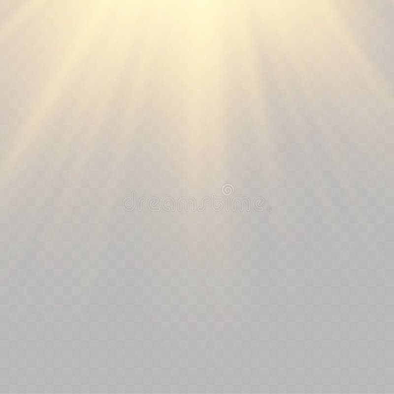 Sunlight with Bright Explosion, Sun Ray Light. Stock Illustration ...
