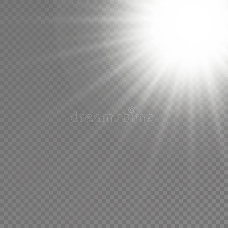 Sunlight with Bright Explosion, Flare Sun Rays. Stock Vector ...