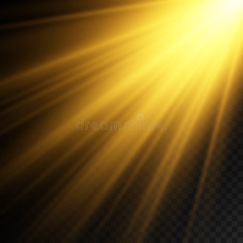 Sunlight with Bright Explosion, Flare Sun Rays. Stock Vector ...