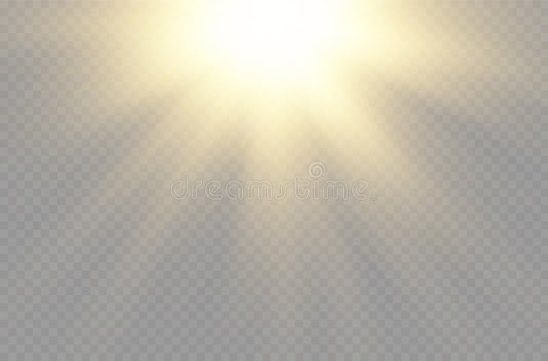 Sunlight with Bright Explosion, Flare Sun Rays. Stock Vector ...