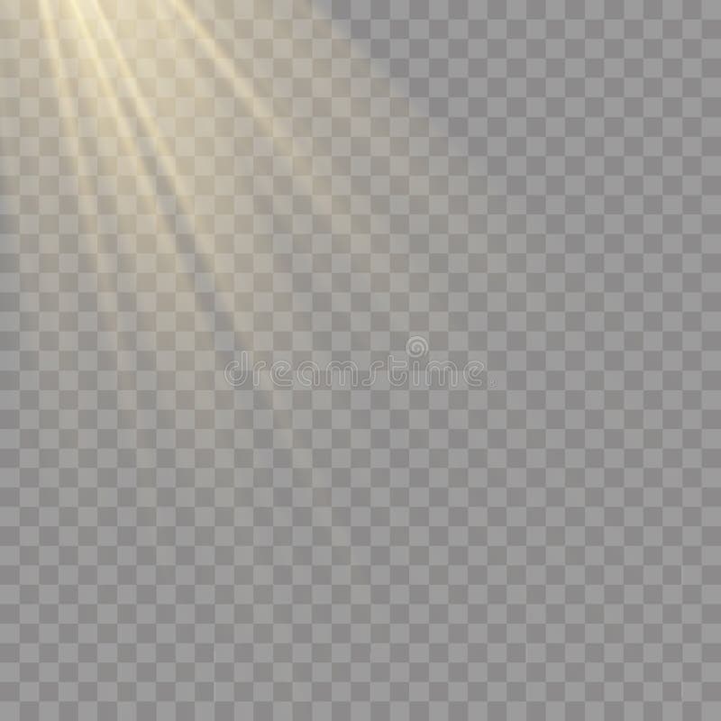 Sunlight with Bright Explosion, Flare Sun Rays. Stock Illustration ...