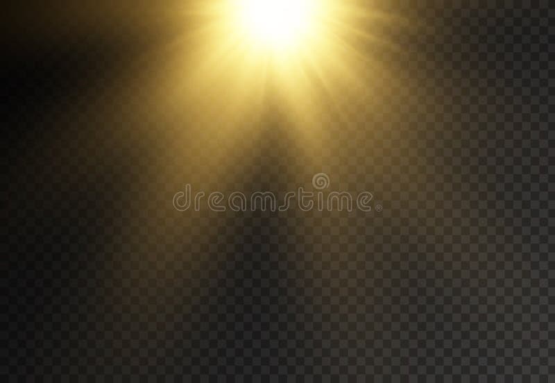 Sunlight with Bright Explosion, Flare Sun Rays. Stock Vector ...