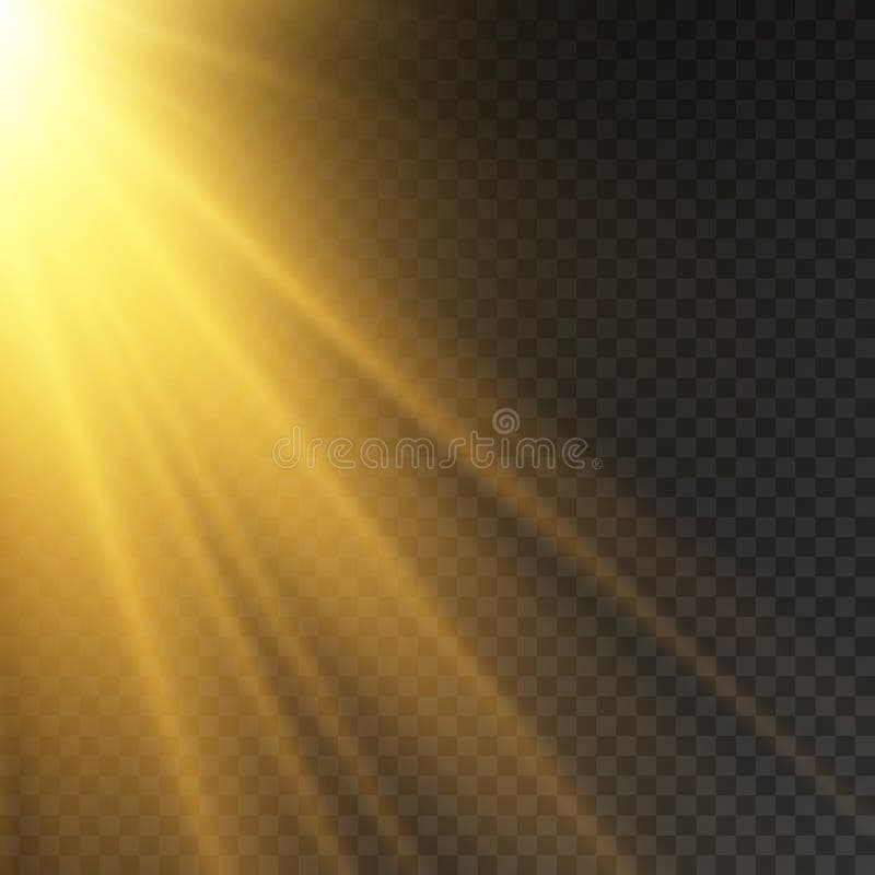 Sunlight with Bright Explosion, Flare Sun Rays. Stock Vector ...