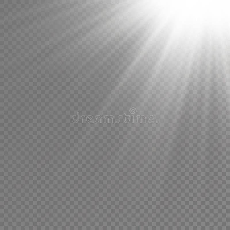 Sunlight with Bright Explosion, Flare Sun Rays. Stock Vector ...