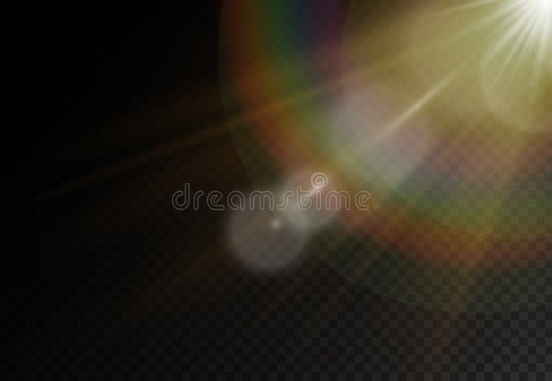 Sunlight with Bright Explosion, Sun Ray Light. Stock Illustration ...