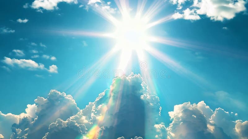 Heavenly Sunburst Over Majestic Cloudscape - Nature S Dramatic Sky for ...