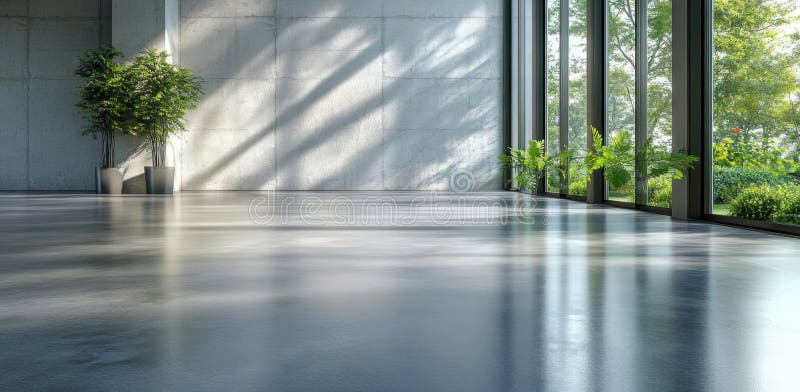 Sunlight Cast Shadows on Empty Room, Blending Nature, Serenity and ...