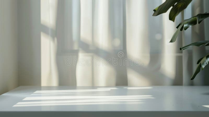 Sunlight Casting Shadows on an Indoor Table. Stock Photo - Image of ...