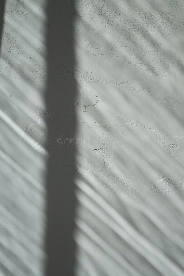 Sunlight Casting Shadows on White Concrete Surface Stock Image - Image ...