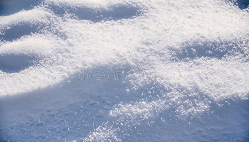 Light Shadows on White Powdery Snow Texture AI-Generated Background ...