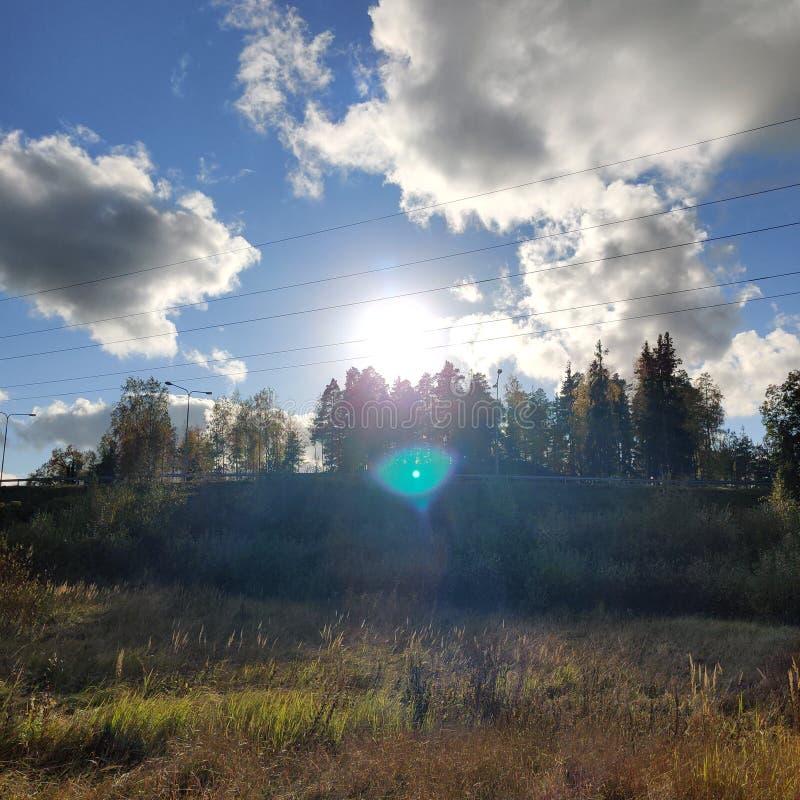 Sunlight Clouds Landscape Daytime Sky Stock Image - Image of reflection ...