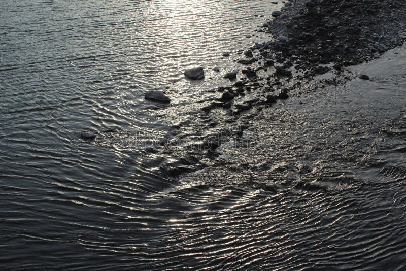 Sunlight Reflects Off the Water Stock Photo - Image of autumn, fresh ...