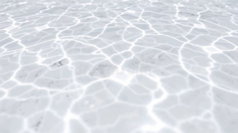 Sunlight Creating Caustic Patterns on Water Surface Stock Illustration ...