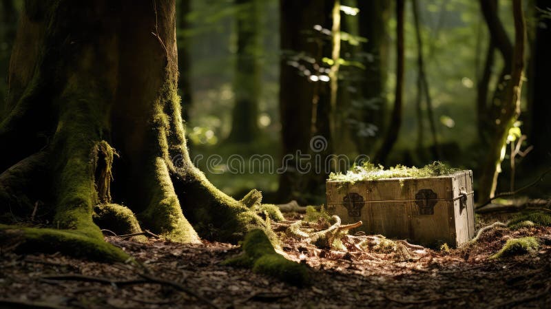 Sunlight crushed box stock illustration. Illustration of reclaimed ...