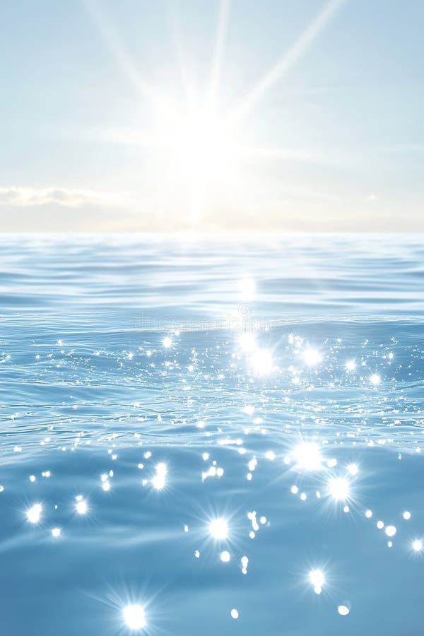 Sunlight Dances Water Creating Sparkling Reflections Abstract Patterns ...
