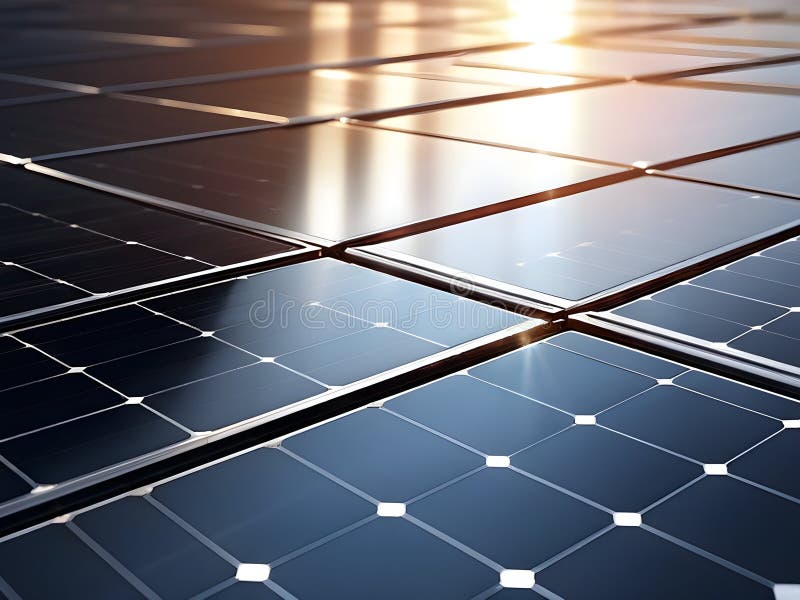 Sunlight Falls on Smooth Black Solar Panels Tile Background Wallpaper ...