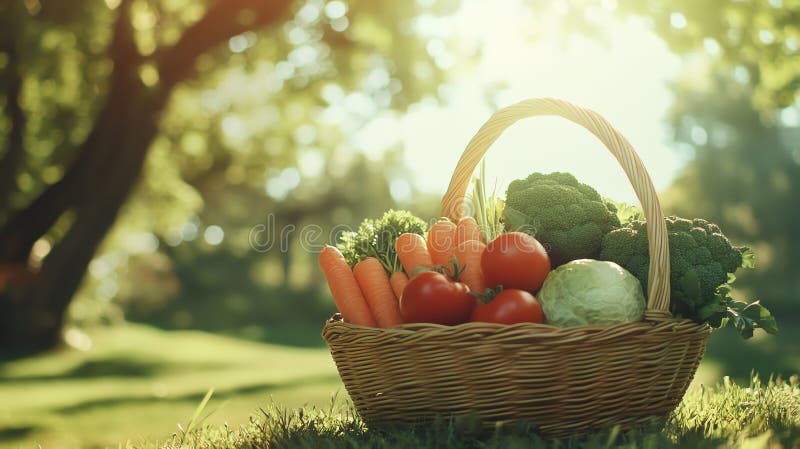 Sunlight Filter through Trees Background Green Forest Landscape ...