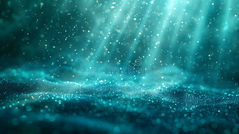 Sunlight Filtering through the Aqua Creates Sparkling Reflections ...