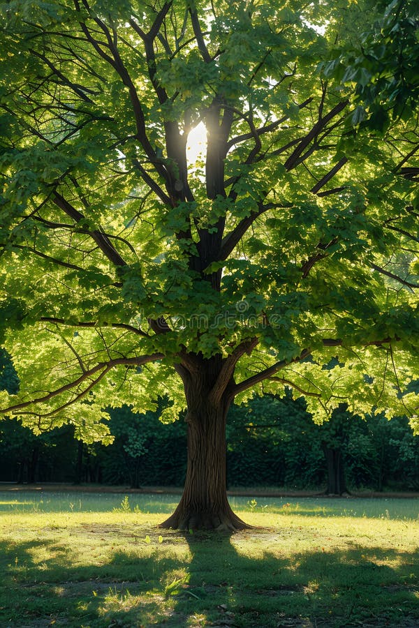 Sunlight Filtering through Tree Branches Creates Beautiful Natural ...