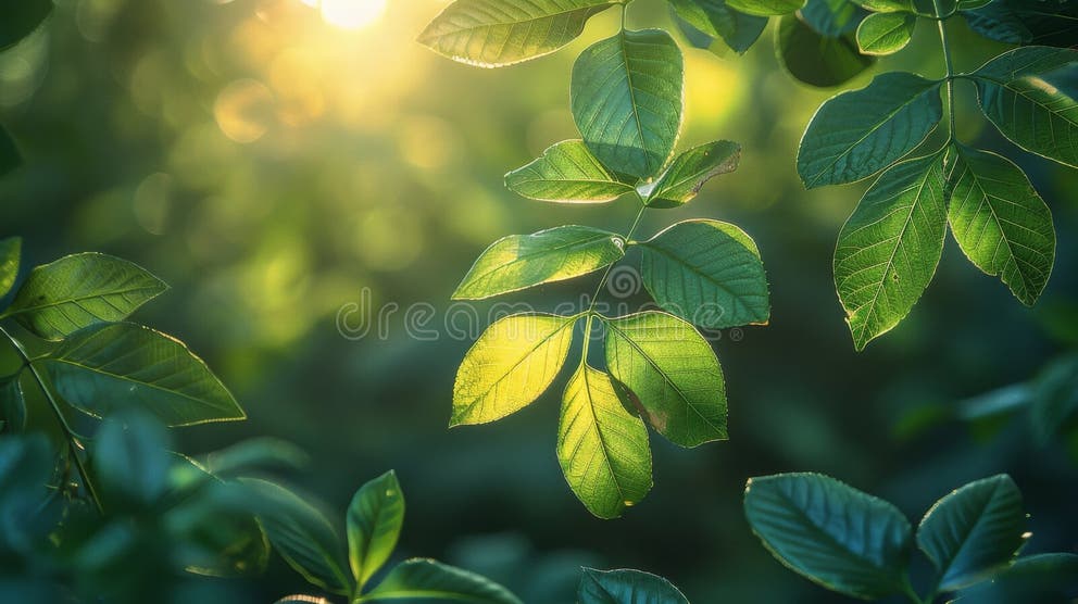 Sunlight Filtering through Tree Leaves Stock Image - Image of branches ...