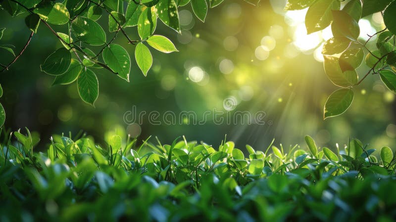 Sunlight Filtering through Tree Leaves Stock Image - Image of branches ...