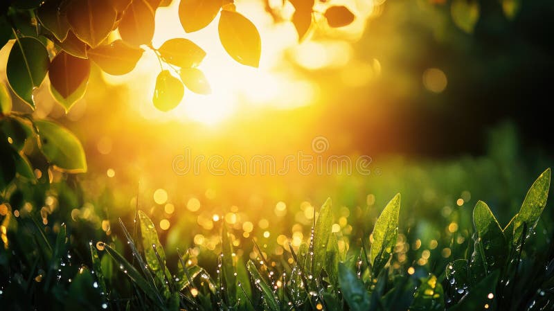 Sunlight Filtering through Tree Leaves Stock Image - Image of ...