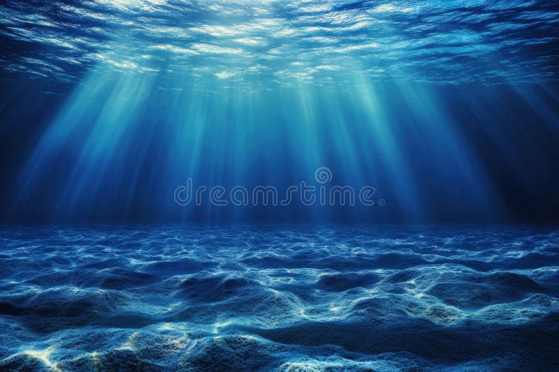 Sunlight Filtering through Water Creates a Serene Underwater Scene in ...