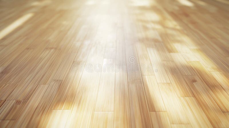 Sunlight Filtering through Windows Casts Soft Shadows on Light Wooden ...