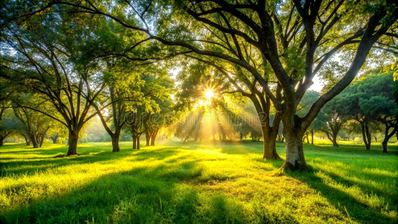 Where Sunlight Meets Shade: a Playful Dance of Light and Shadow in a Woodland Meadow Generative ...