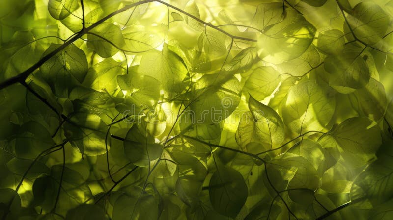 Sunlight Filters through Tree Leaves, Creating a Pattern of Circles on ...