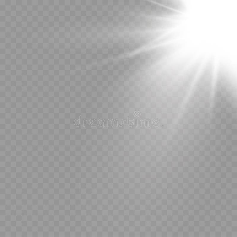 White Beam Lights Set of Different Shapes and Projections Gleaming in ...