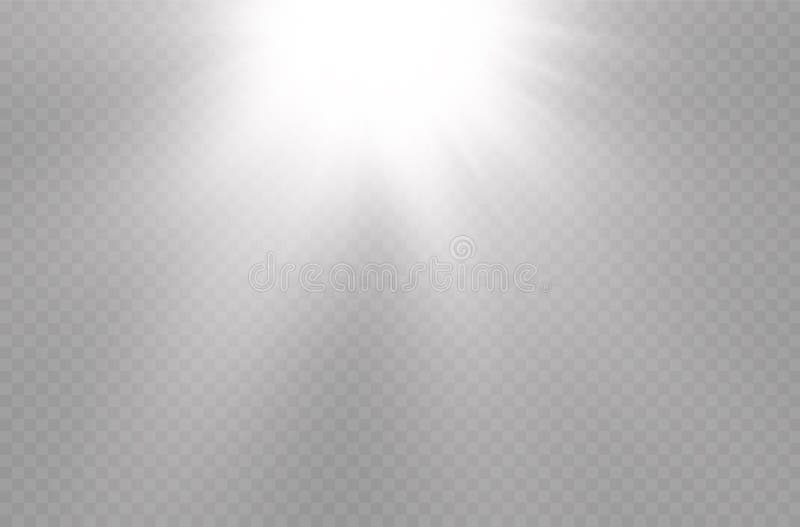 Sunlight Flash, Sun Rays, White Beam Light. Stock Vector - Illustration ...