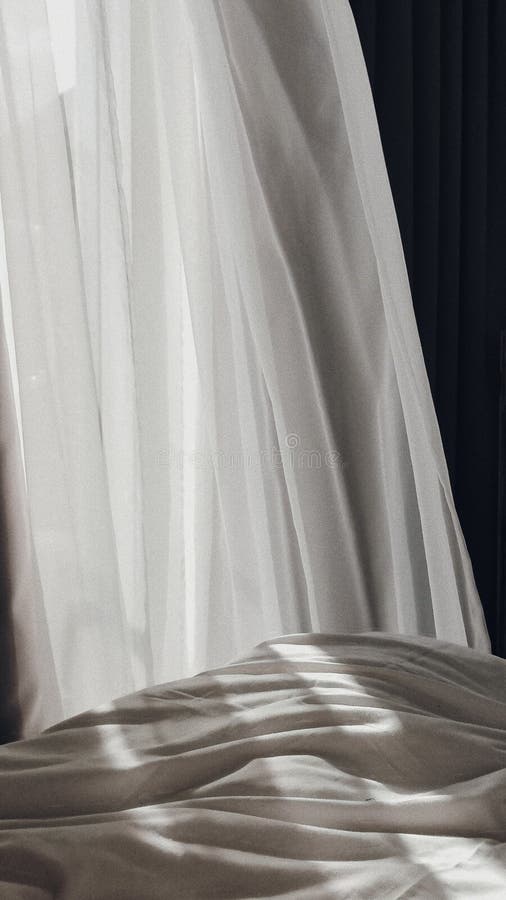 Sunlight and Flying Curtains Stock Photo - Image of clothing, curtain ...