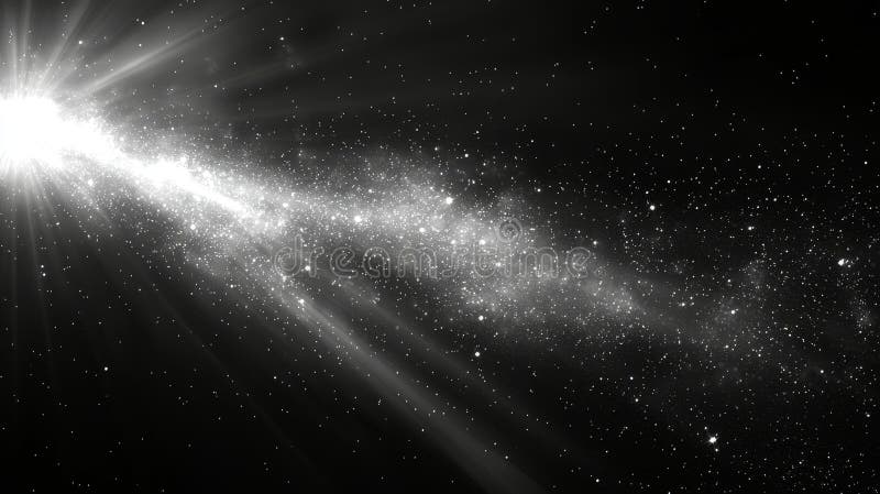 Sunlight Focused on a Black Background for Overlay Design & X28;screen ...