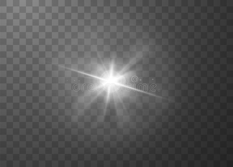 Sunlight Glare Effect. Realistic Vector Illustration. Stock Vector ...