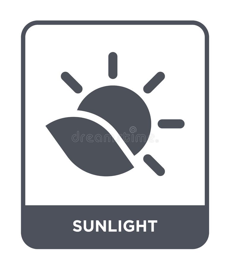Sunlight Icon in Trendy Design Style. Sunlight Icon Isolated on White ...