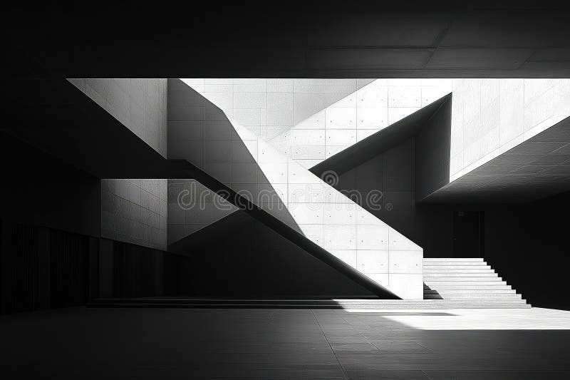 Modern Architecture Creating Stunning Geometric Shadows in Concrete ...