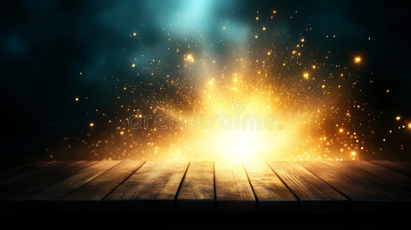 Sunlight Illuminates Rustic Wooden Table, a Study in Light and Texture ...