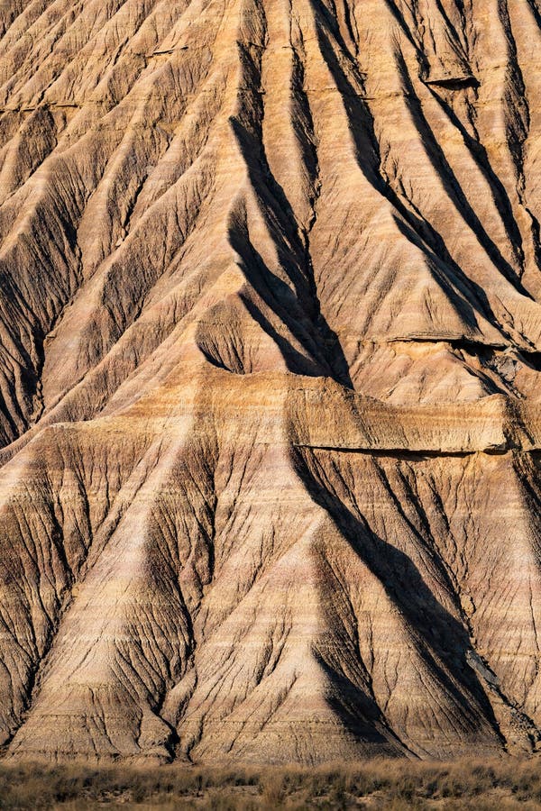 Eroded Ridges Creating Stunning Natural Patterns in Desert Landscape in ...