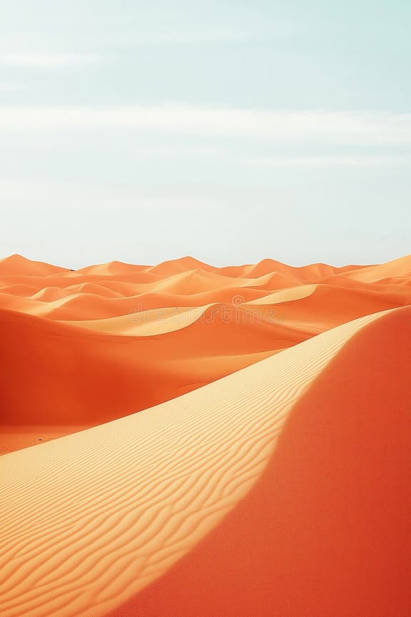 Sunlight Illuminating Wind Shaped Patterns on Sand Dunes in the Sahara ...