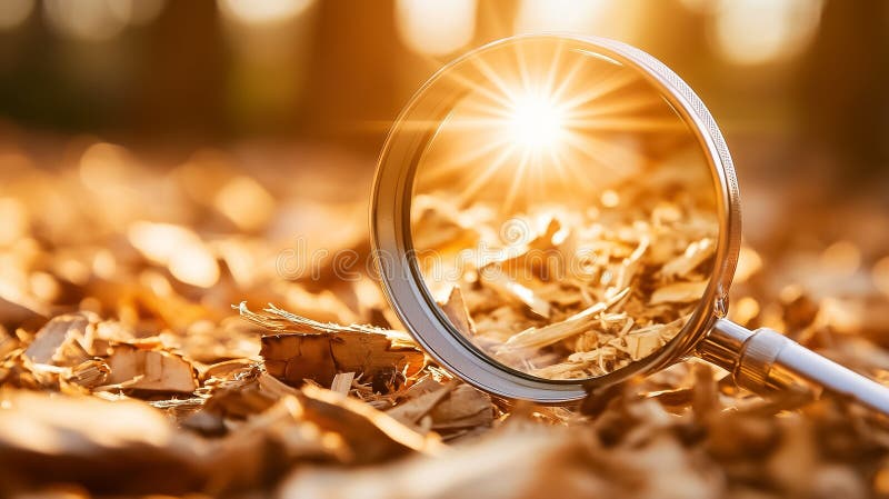 Sunlight through the Magnifying Glass Ignites Kindling, Bringing Warmth ...