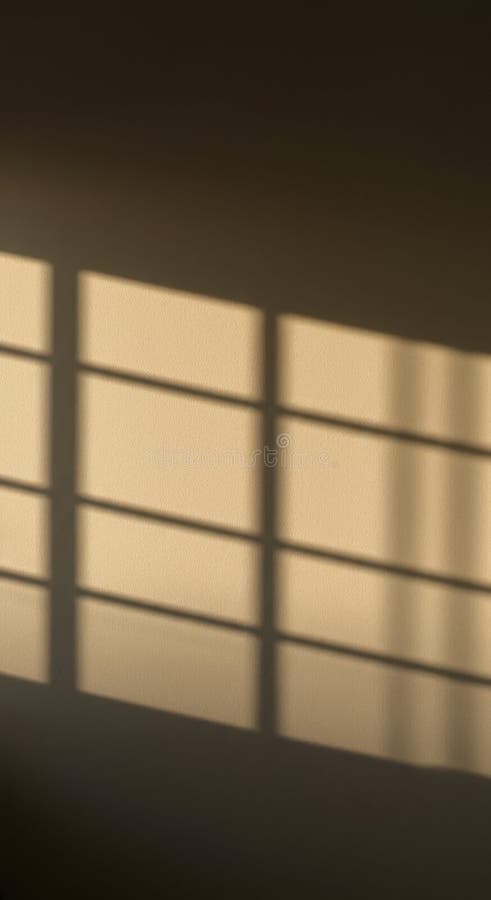 Sunlight through a Multi-paned Window Casts Sharp, Linear Shadows Stock ...
