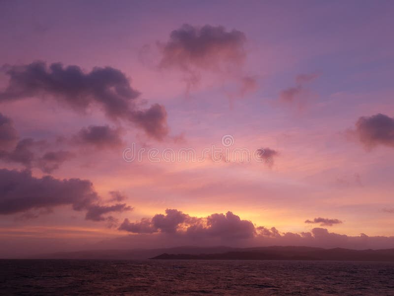 Sunlight with a Nice Horizon Stock Image - Image of dusk, sunrise ...