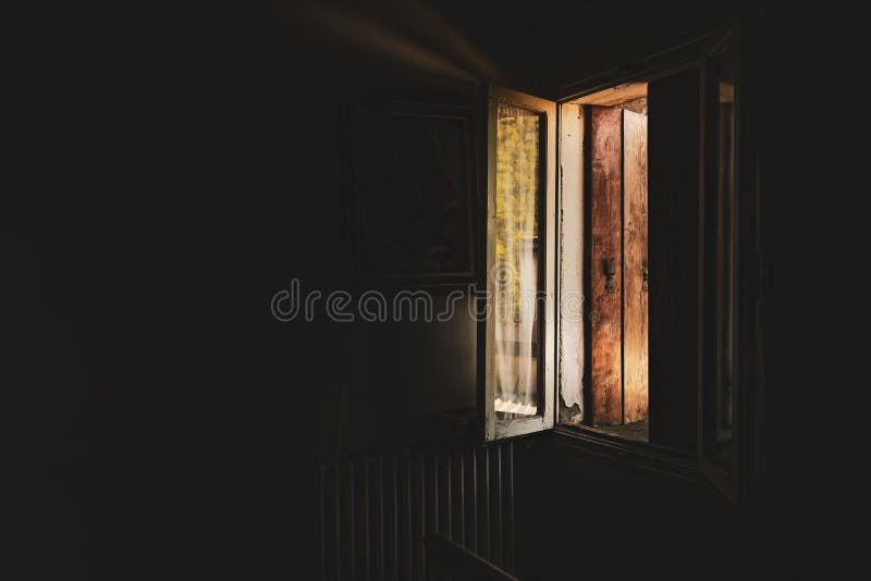 Sunlight through Old Window Stock Photo - Image of scene, antique ...